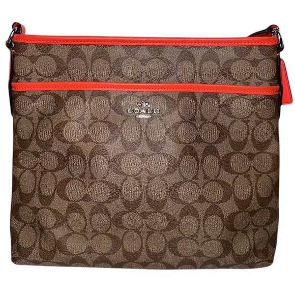 Coach | Bags | Coach Signature File Crossbody Bag | Poshmark